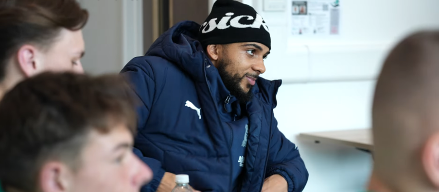 Argyle star Xavier Amaechi inspires young post 16 learners and future ...